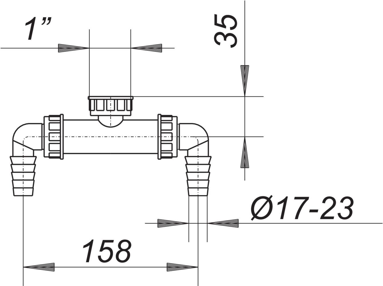 washing machine manifold 1"